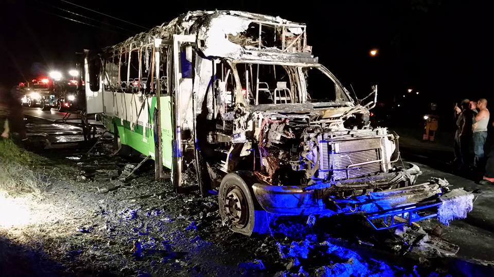 Writog: Bus Fire Update: Total Destruction