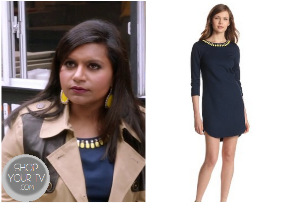 The Mindy Project: Season 1 Episode 22 Mindy's Navy Dress with Beaded ...
