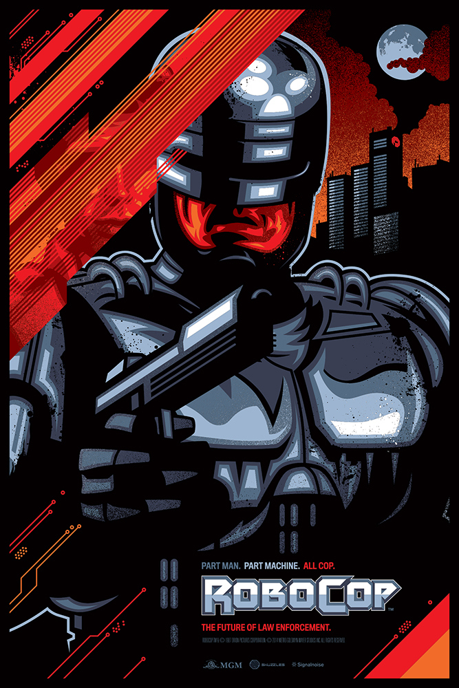 The Geeky Nerfherder: Cool Art: 'Robocop' by James White (Signalnoise)