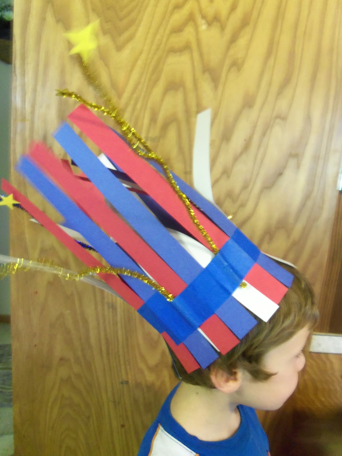 DIY 4th of July Firecracker Kids Hat Craft