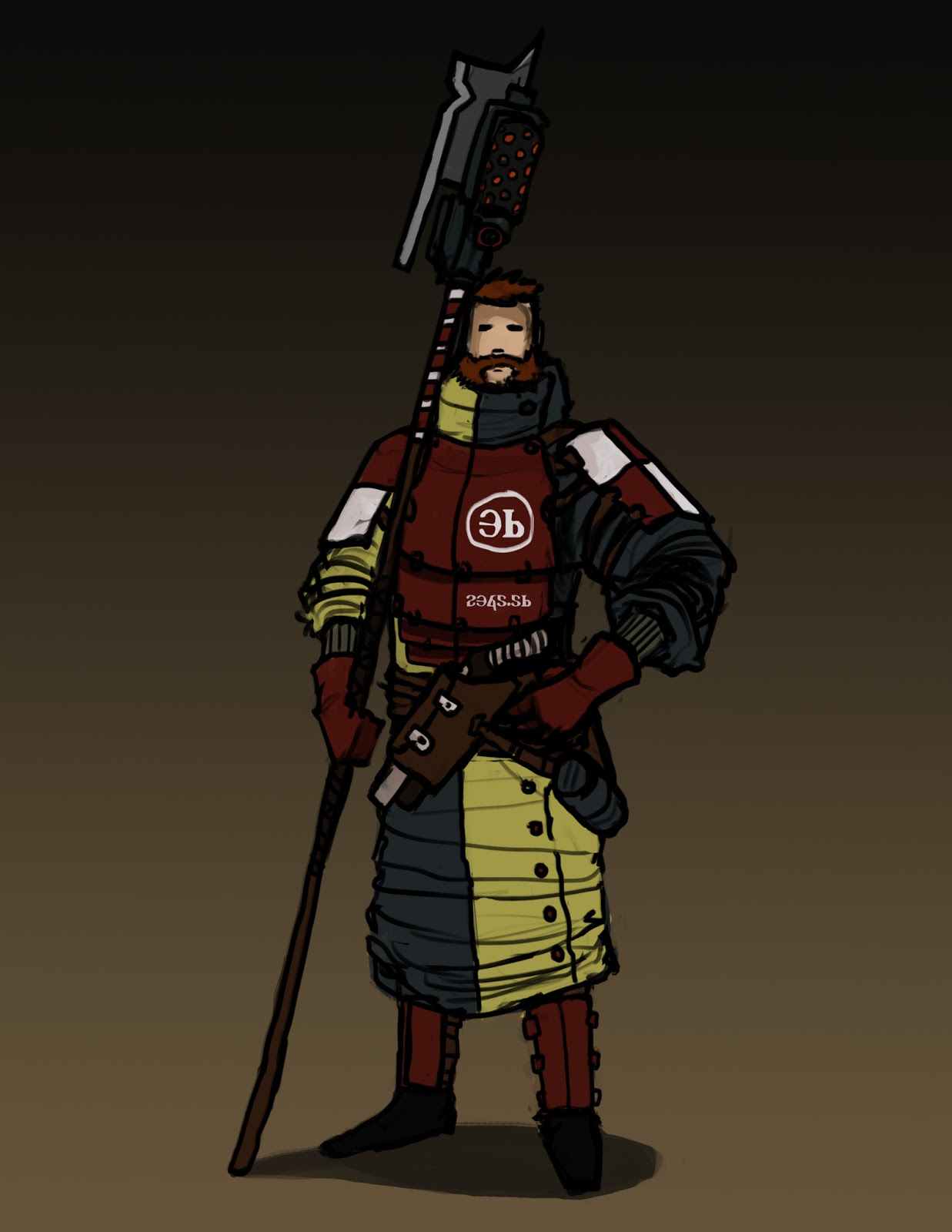 The art of Martin Reimann: Town Guard sketch