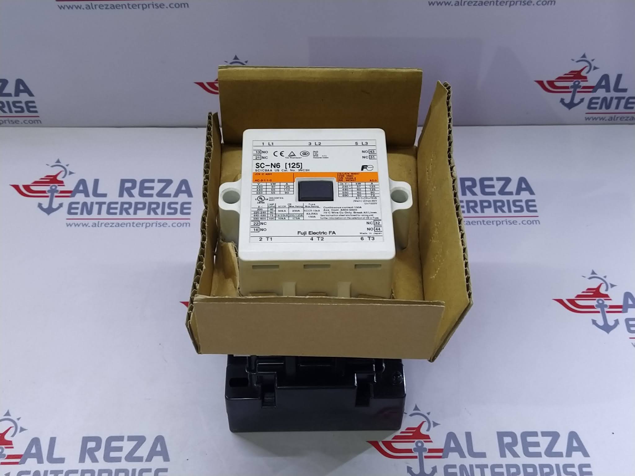 FUJI ELECTRIC SC-N6 (125) MAGNETIC CONTACTOR 3NC3H 150A COIL 380-450V ...