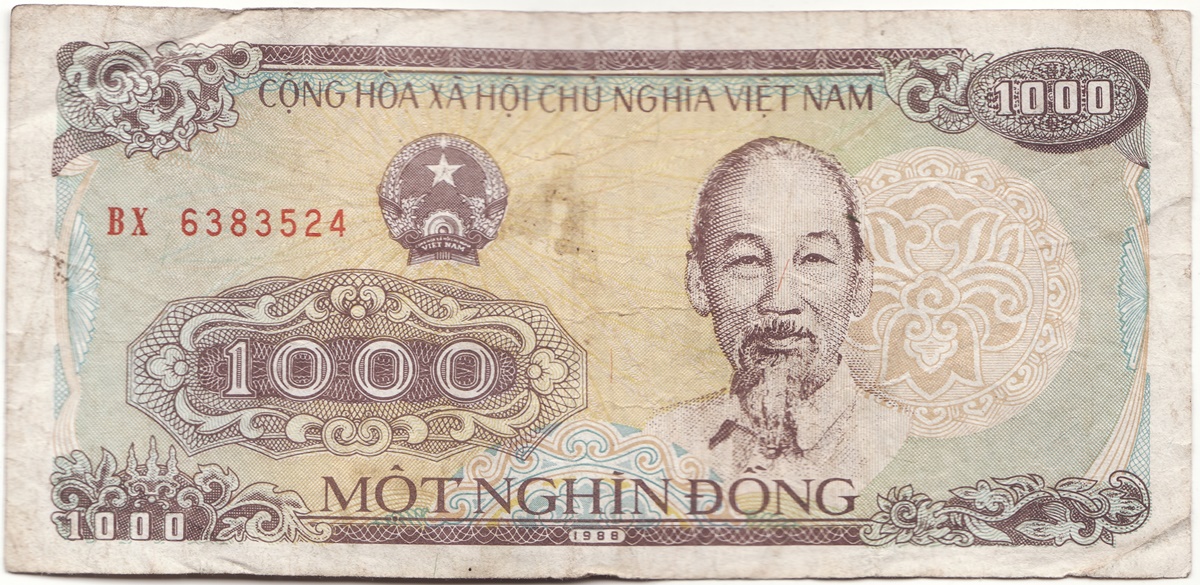 My banknotes collection: 1000 Dông 1988 (1989)