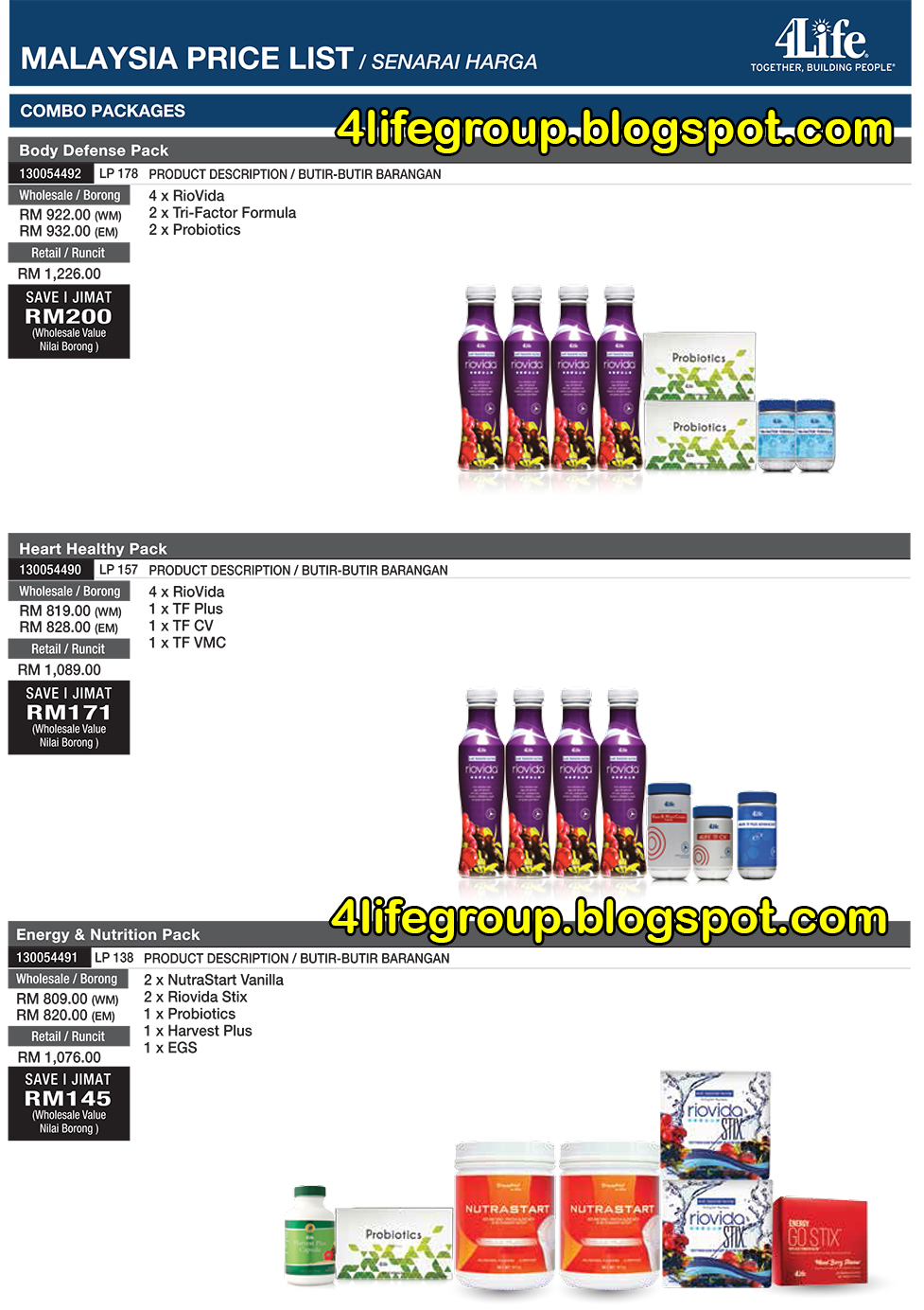4Life Malaysia Price List - 4Life Transfer Factor Malaysia