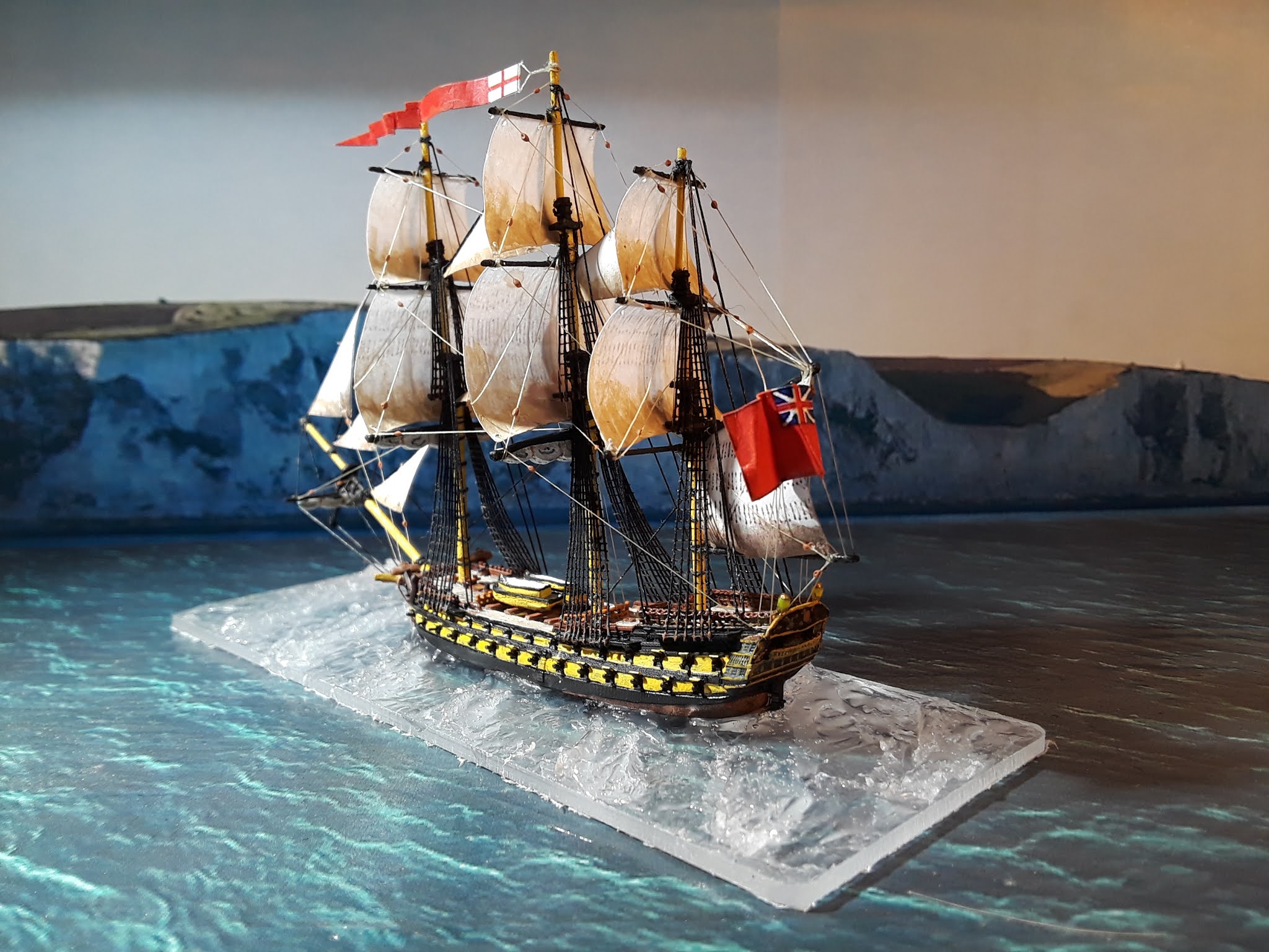 A Miniatures Hobby Room: 3D 1/700 Scale HMS Captain 1787