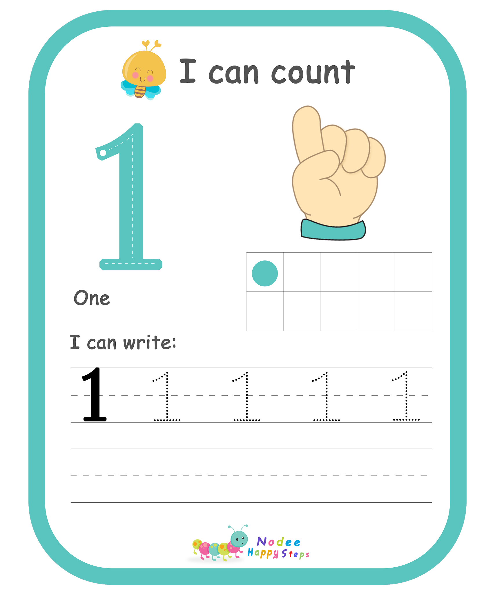 Number 1 for Kids - I can count, I can write - One