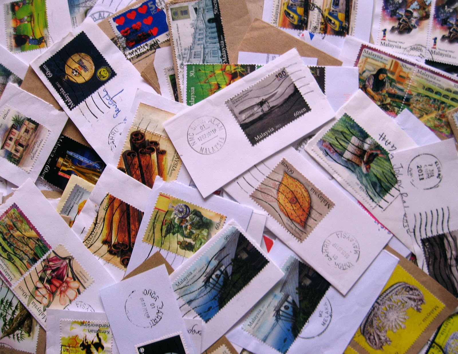 Setem Stamp: Terima Setem Kenangan Malaysia Menerusi Surat Tahun 2011