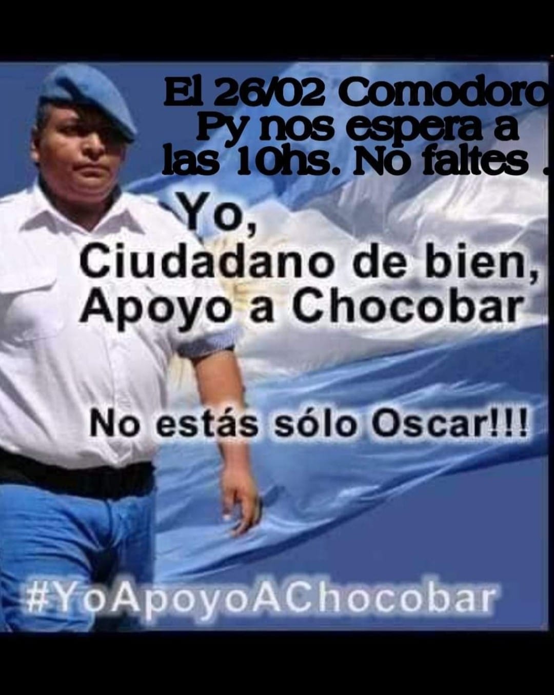 EL MUNDO MEJOR DE MABEL: TE APOYAMOS CHOCOBAR