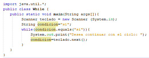 Ciclo While en Java