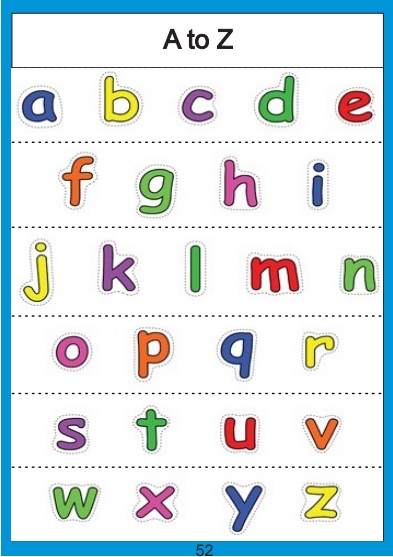 Pre-Primary Preschool: AtoZ (Small A to z)/UKG