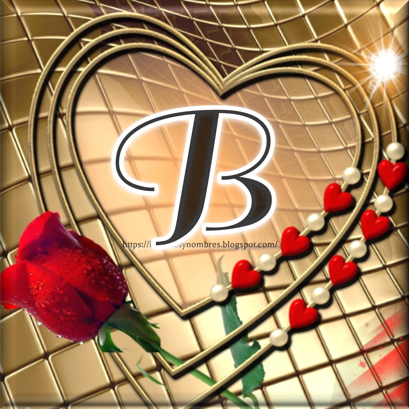 INICIALES Y NOMBRES PARA TI: ALFABETO EN CORAZON