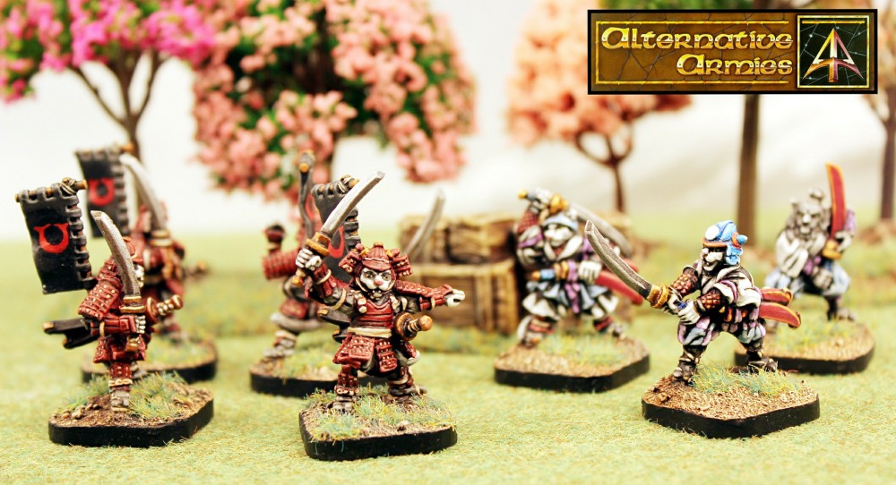 Alternative Armies: First Samurai and Ashigaru Catmen released for Kitton!