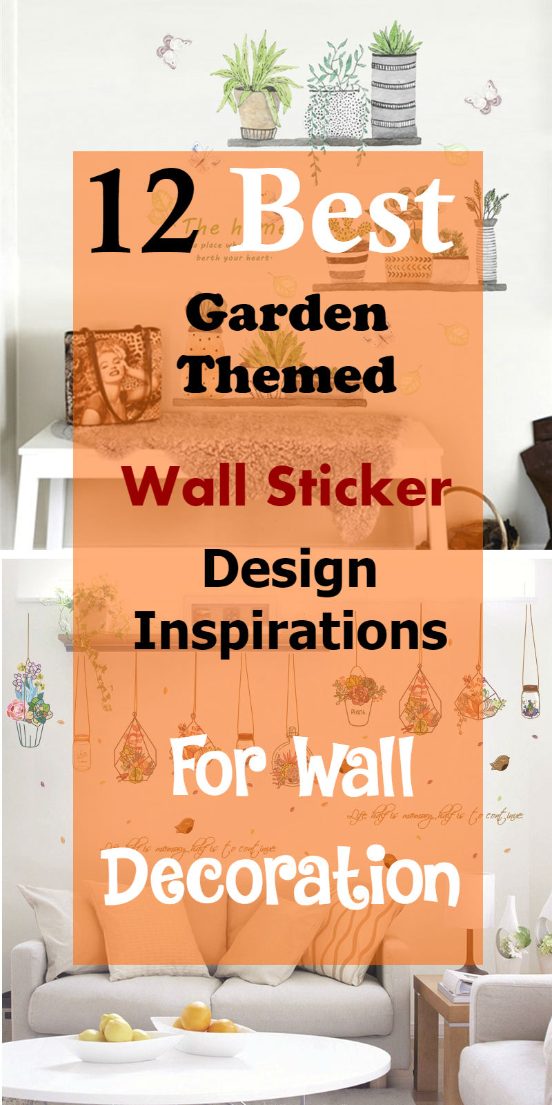 12 Best Garden Themed Wall Sticker Design Inspirations for Wall ...