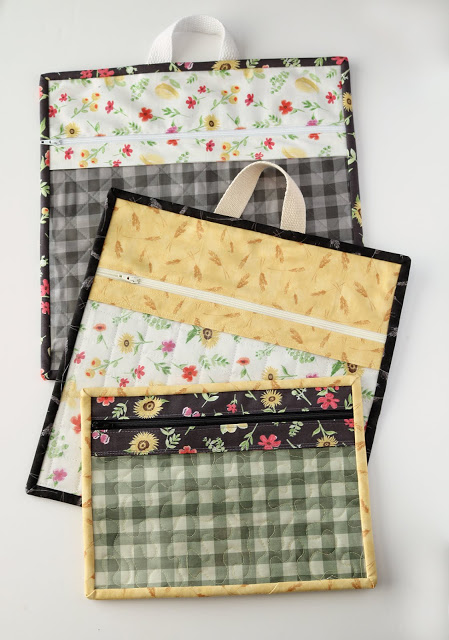 Vinyl Project Bags tutorial from A Bright Corner - J. Conlon and Sons