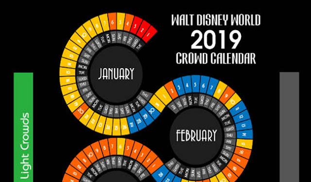 Disney World Crowd Calendar #infographic - Visualistan