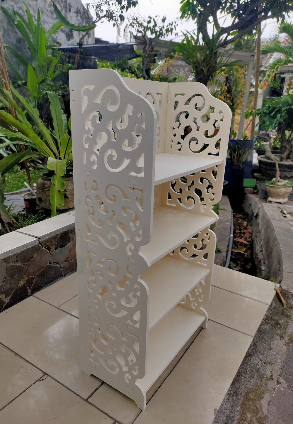 Din Antik: Rak Interior Desain Moderen Minimalis PVC Borad