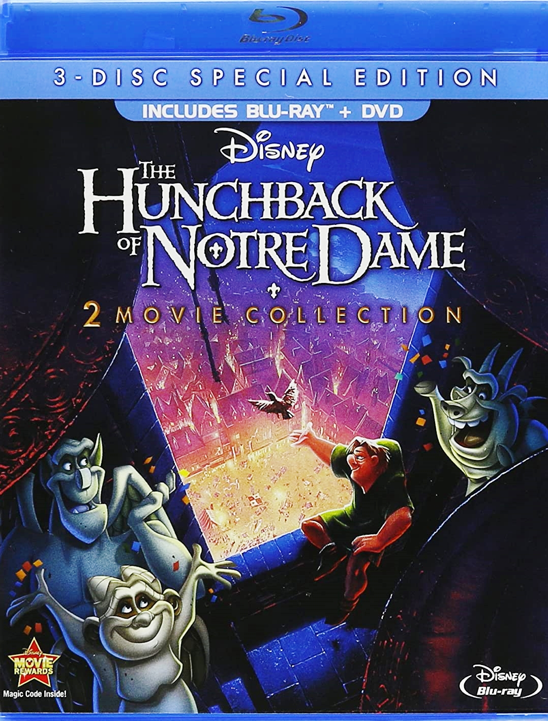 THE HUNCHBACK OF NOTRE DAME: 2-movie Blu-ray (Walt Disney 1996) Disney ...