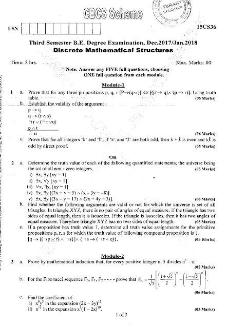 Visvesvaraya Technological University B.E. COMPUTER SCIENCE (CBCS ...