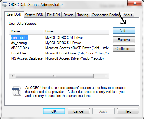 Membuat Data Source ODBC di Windows 7 | MandaiPC