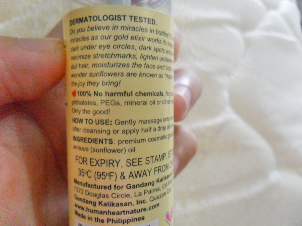 The Beauty Bender: Everyone's Favorite: Human Nature's Sunflower Beauty Oil