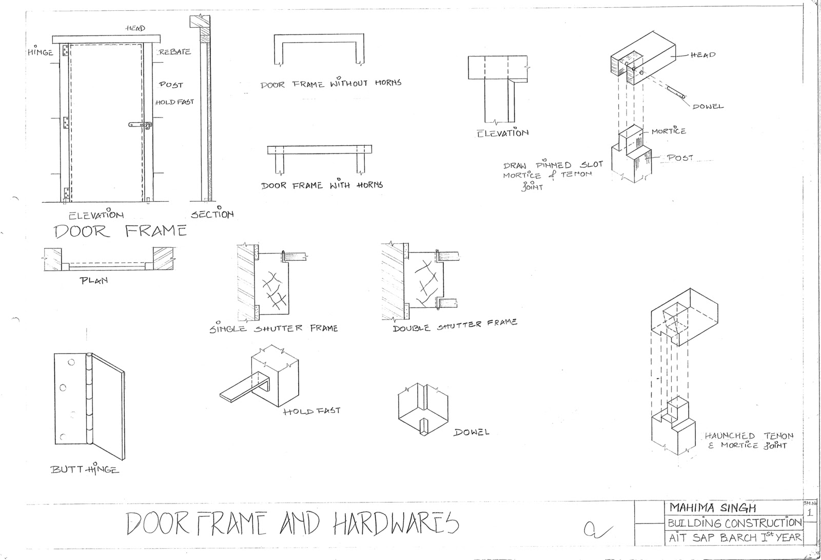 Architecture Portfolio(UG): Doors And Windows