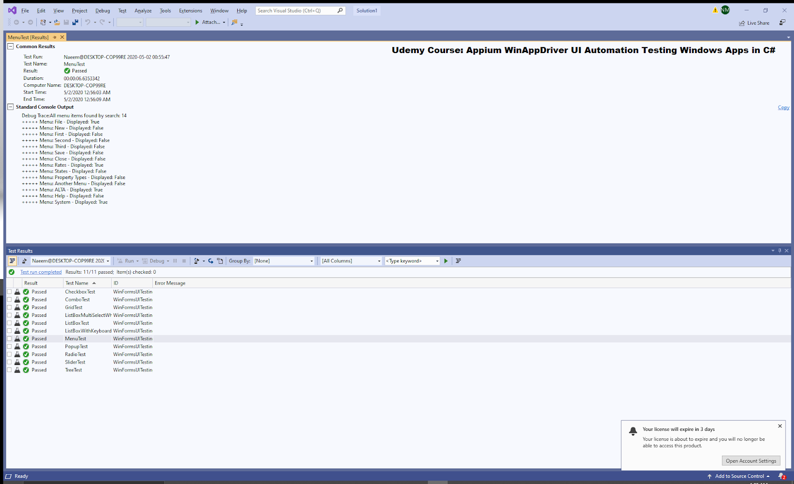 A Programmers Day How To Generate Test Run Reports For C Codedui Appium Selenium Test