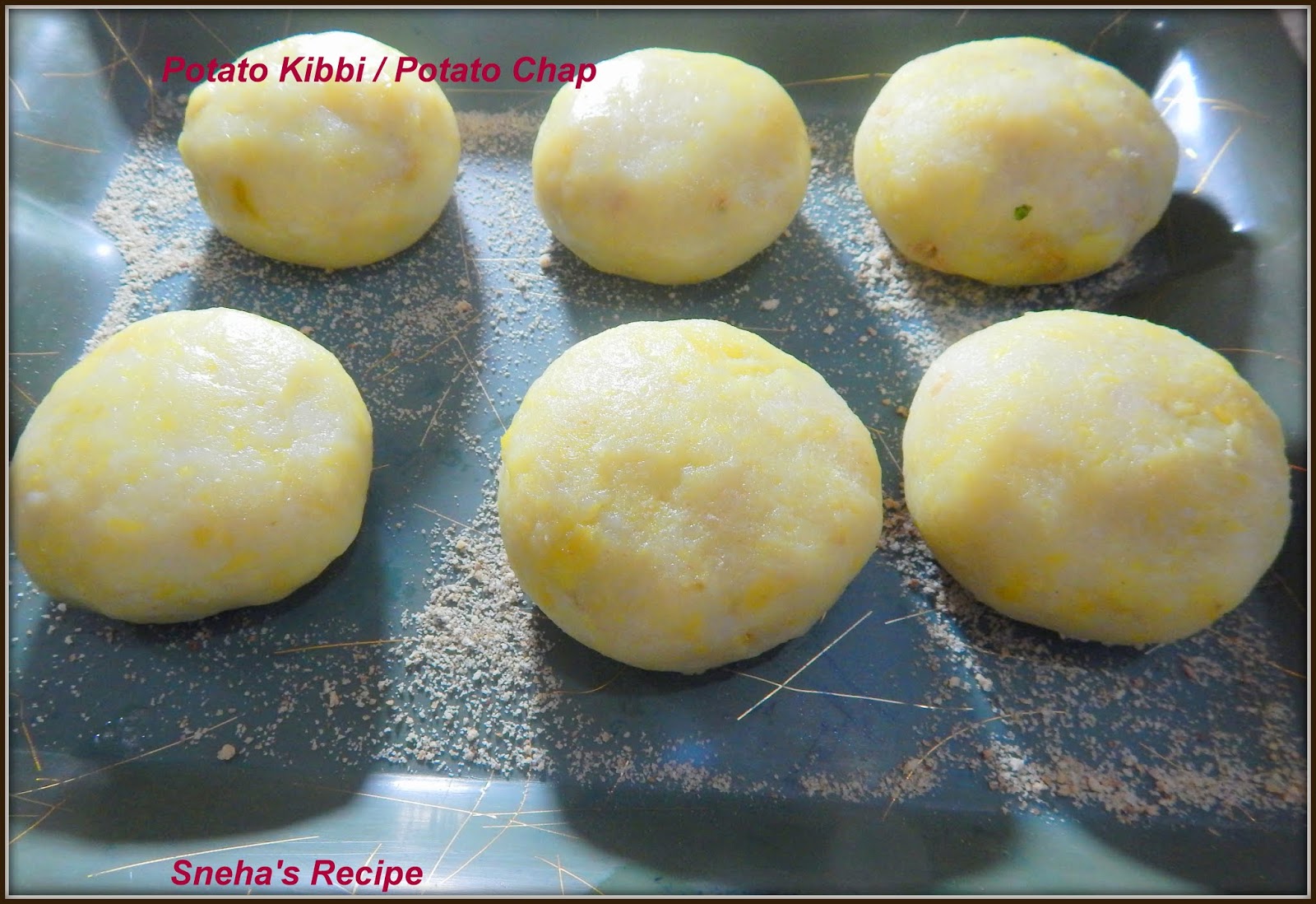 Potato Kubbi/Potato Chap#EattheWorld - Sneha's Recipe