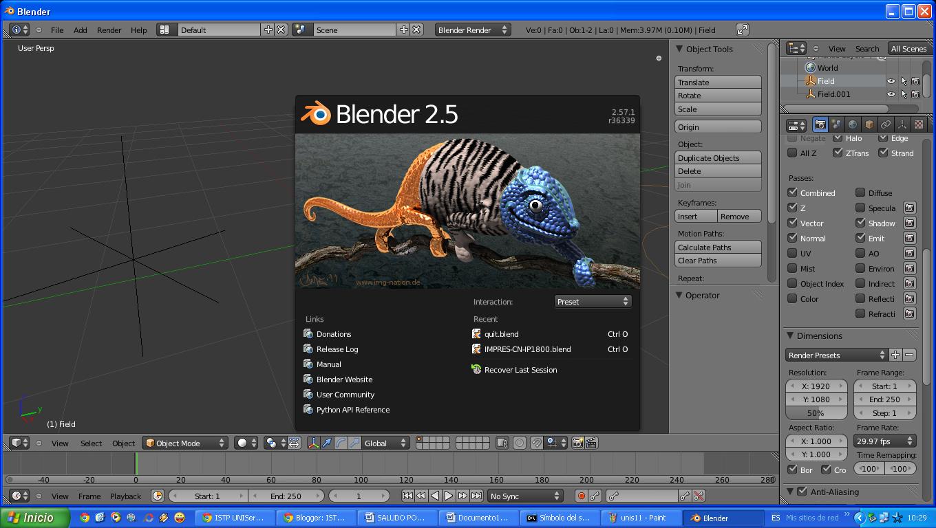 ISTP UNIServer: BLENDER 3D