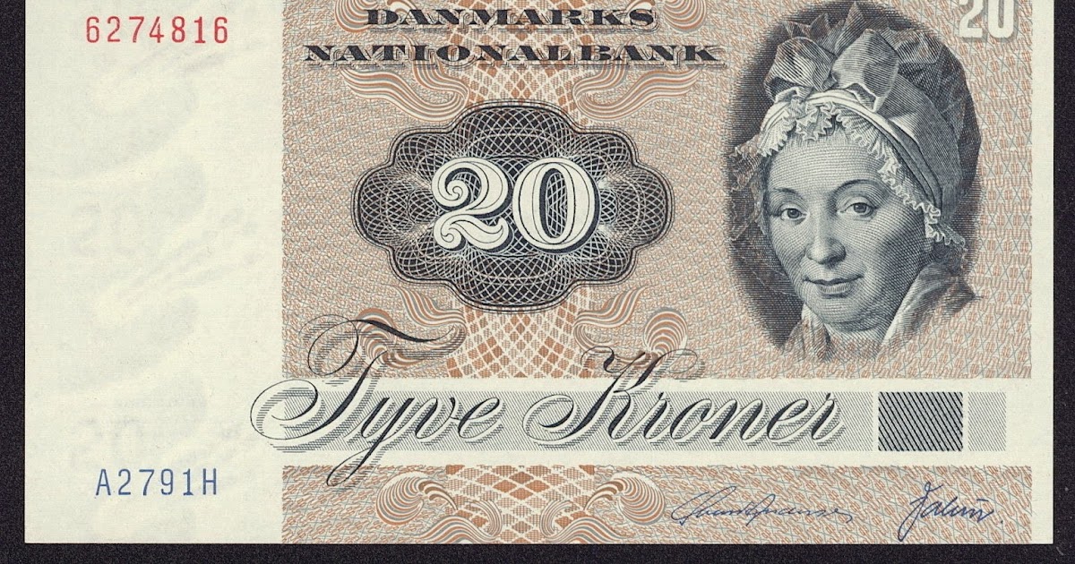 Denmark 20 krone banknote 1972|World Banknotes & Coins Pictures | Old ...