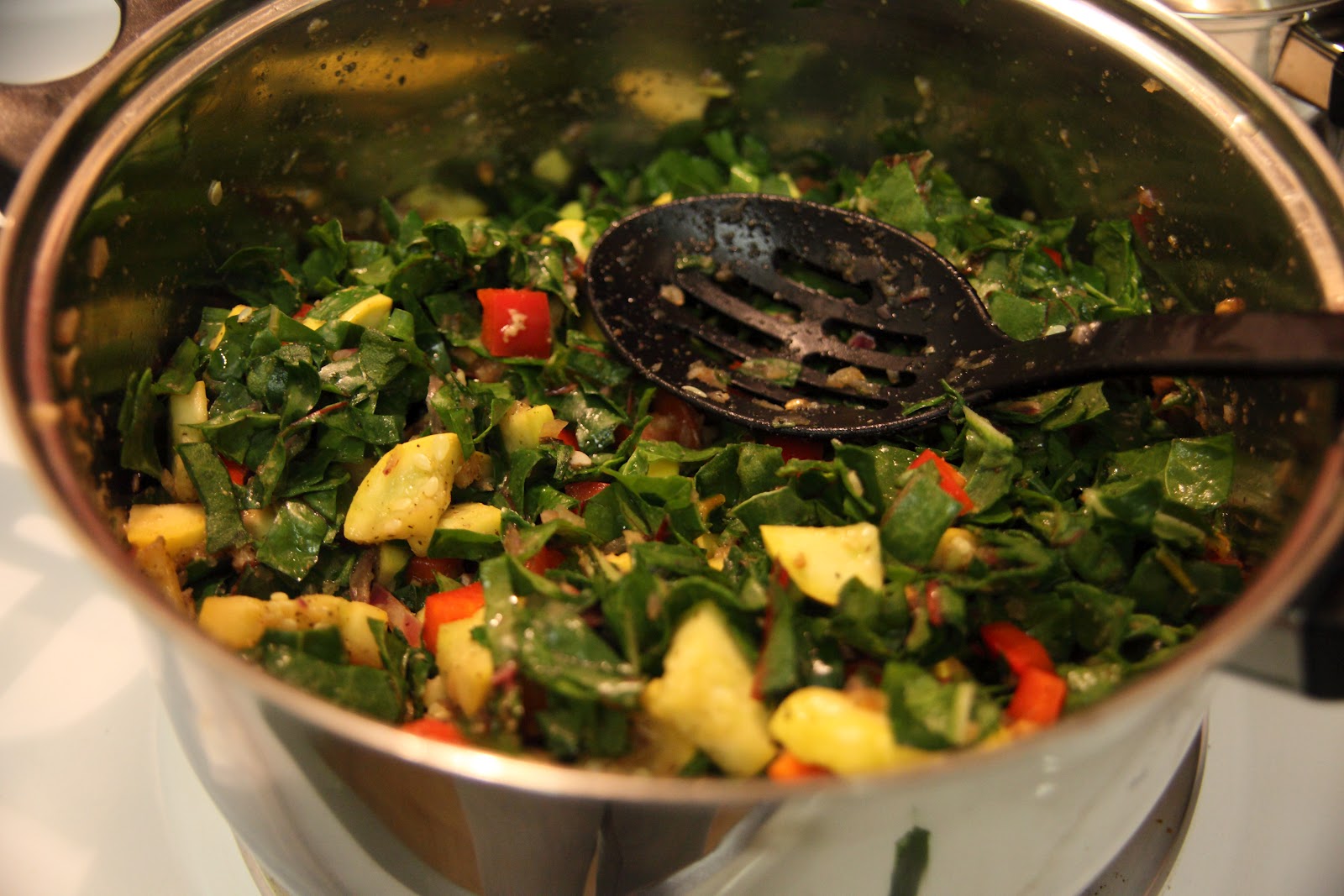 Being Nutritarian: Chard & Vegetable Medley