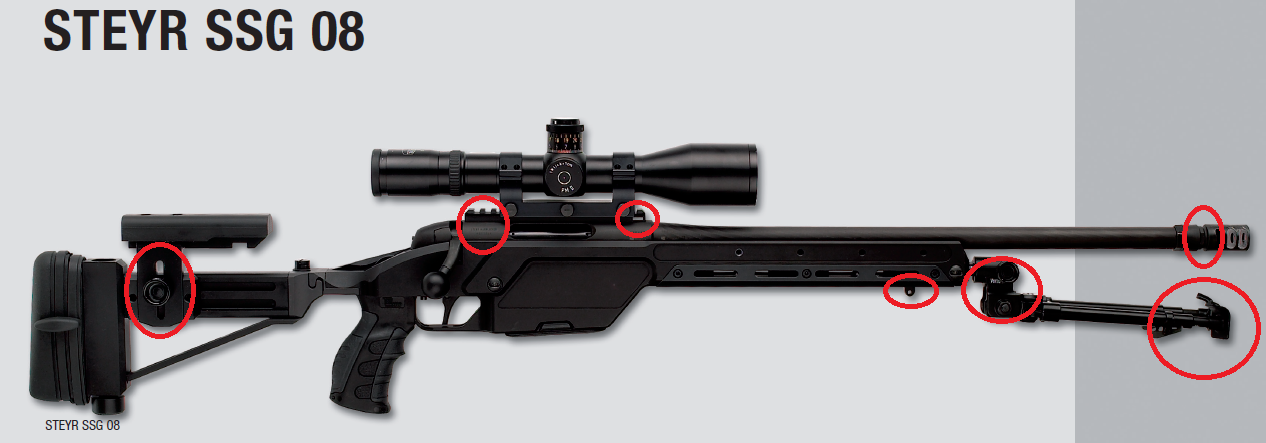 Steyr SSG 08 CIVIL vs SSG 08 MILITAR y POLICIAL – KilerMT