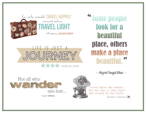 Freebie Friday: Travel Word Art - Amy Kingsford