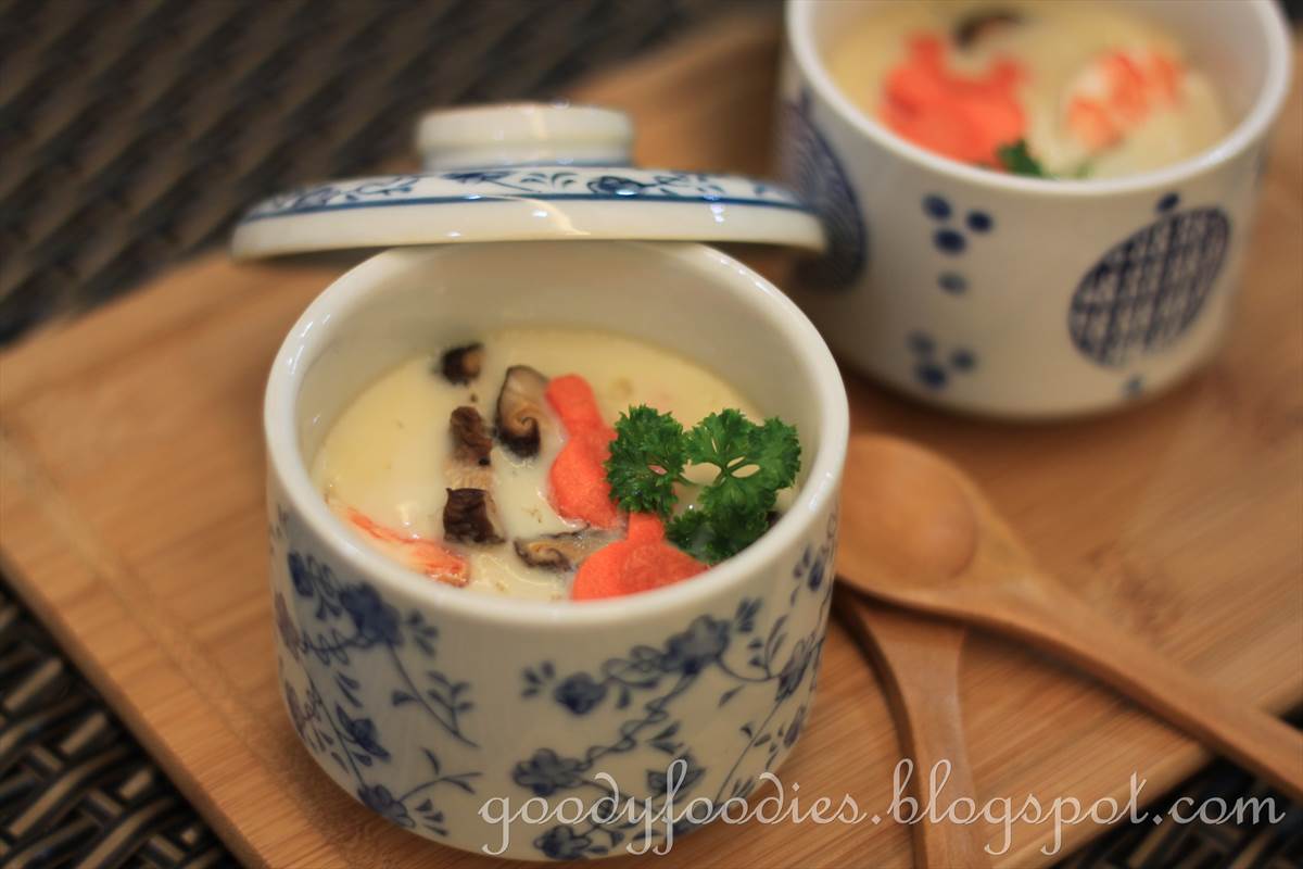 GoodyFoodies: Recipe: Japanese Chawanmushi with Prawn, Scallop & Crabsticks