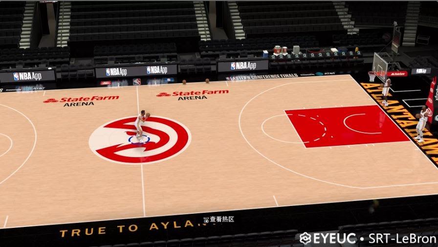 NBA 2K21 Atlanta Hawks 8K Court Eastern Conference Finals by SRT-LeBron ...