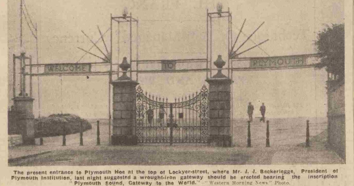 Derek Tait : Plymouth local history: Rare Photo : Plymouth Hoe