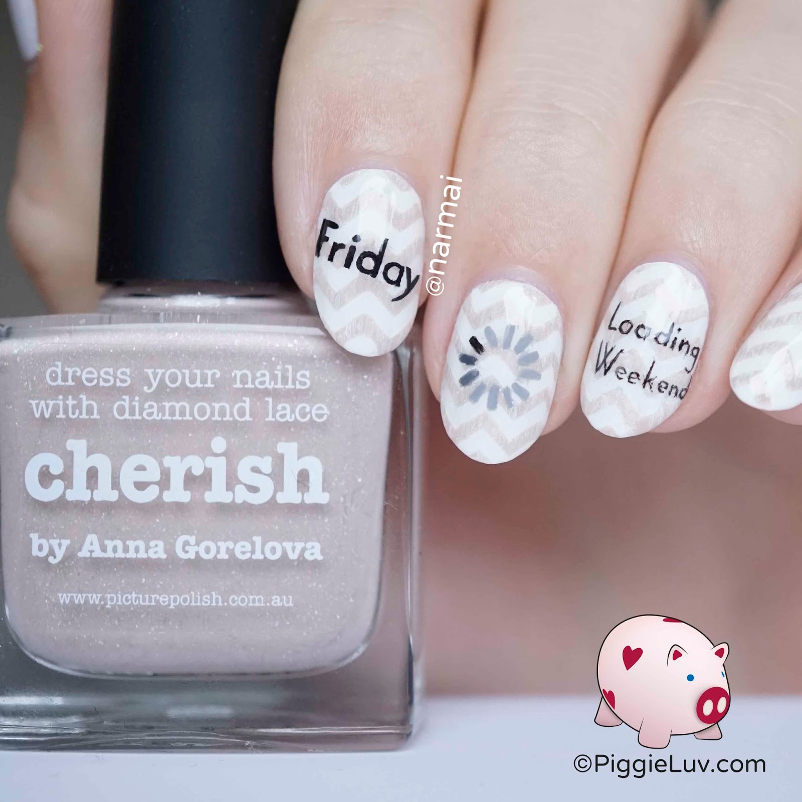 PiggieLuv: Friday nail art