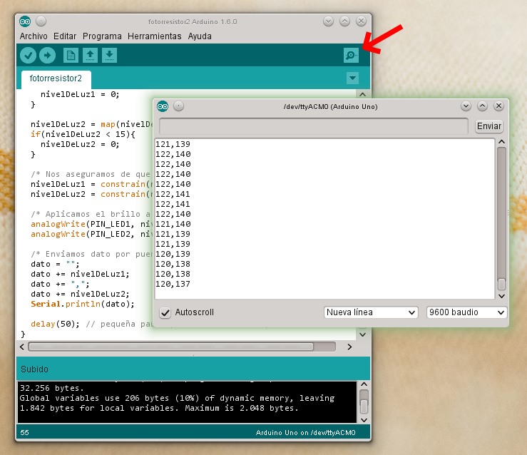 Arduino y Processing 3: Mostrar los datos de dos sensores al mismo tiempo