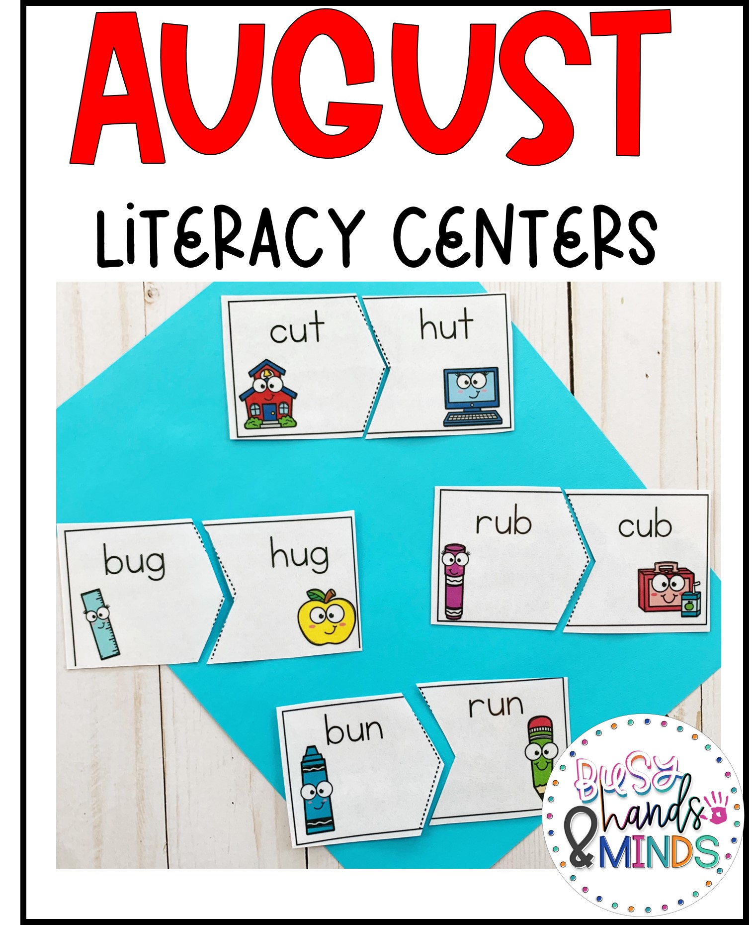 August Literacy Centers | Busy Hands and Minds
