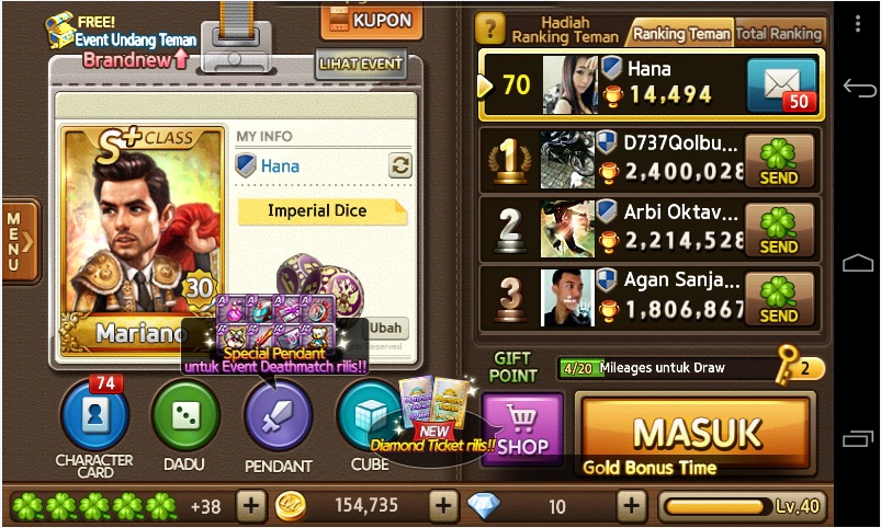 CARA BERMAIN LETS GET RICH DENGAN TEMAN LINE VERSUS / MULTIPLAYER ...