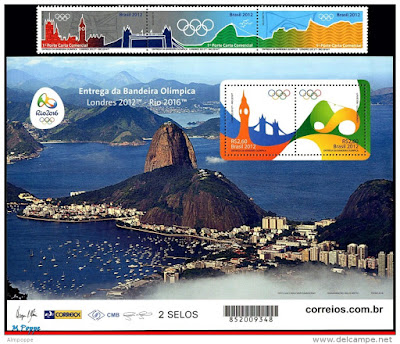 MY OLYMPIC PHILATELY: Brazil : 2016 Rio Olympic Stamps