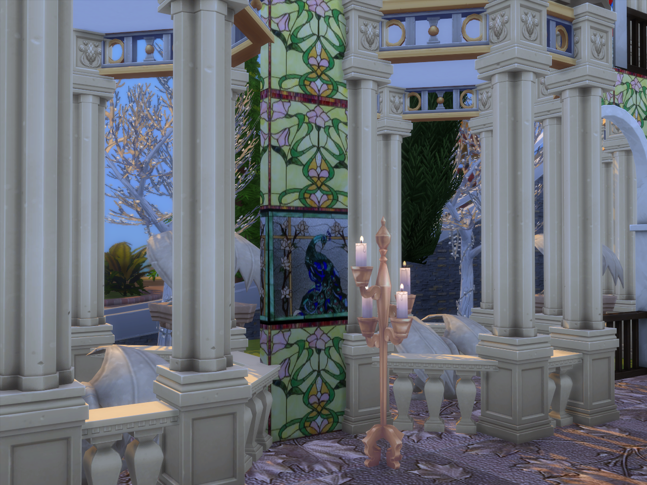 Anna Quinn Stories: Four Designs Of Stained Glass !! For SIMS 4 :)