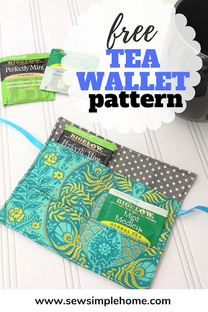 DIY Tea Wallet Sewing Pattern | Sew Simple Home