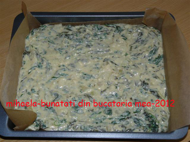 bunatati din bucataria mea: patrate cu spanac si telemea