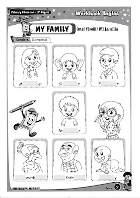 Cuaderno de Trabajo INGLÉS para 3º Primaria Imprimible