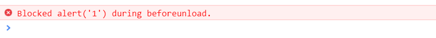 Roomy Nation Javascript Blocked Alert During Beforeunload