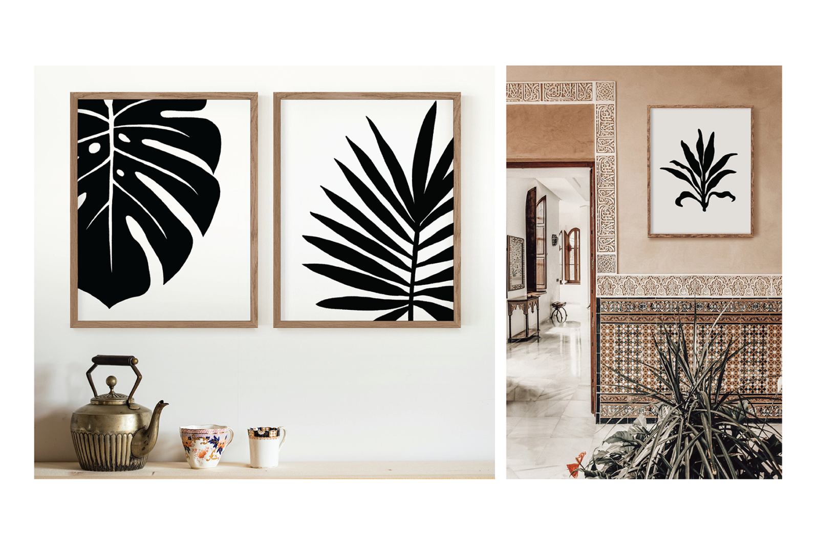 Silhouette Illustration and Pattern Set – Linocut Blockprint