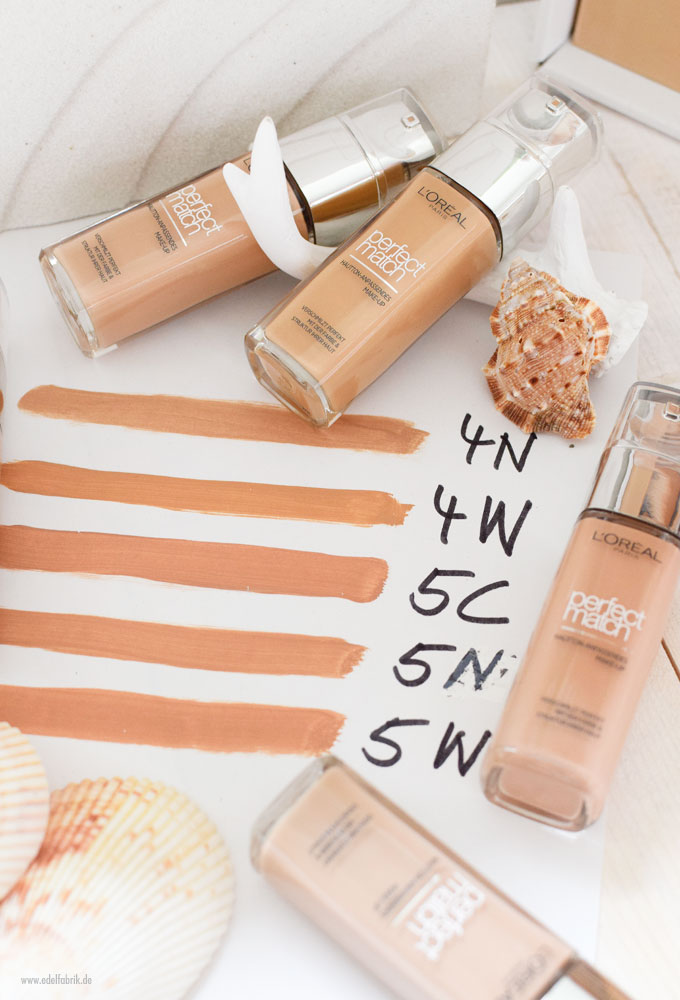 L'Oréal Perfect Match Foundation / Die 29 Nuancen des L'Oréal Make-Up ...