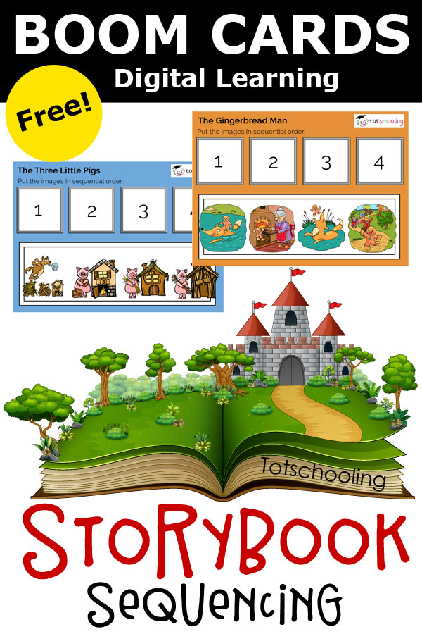FREE Boom Cards - Storybook Sequencing | Totschooling - Toddler ...