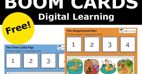 FREE Boom Cards - Storybook Sequencing | Totschooling - Toddler ...