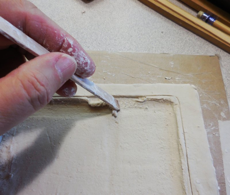 Creative Paperclay® air dry modeling material: Faux Stone Plaque